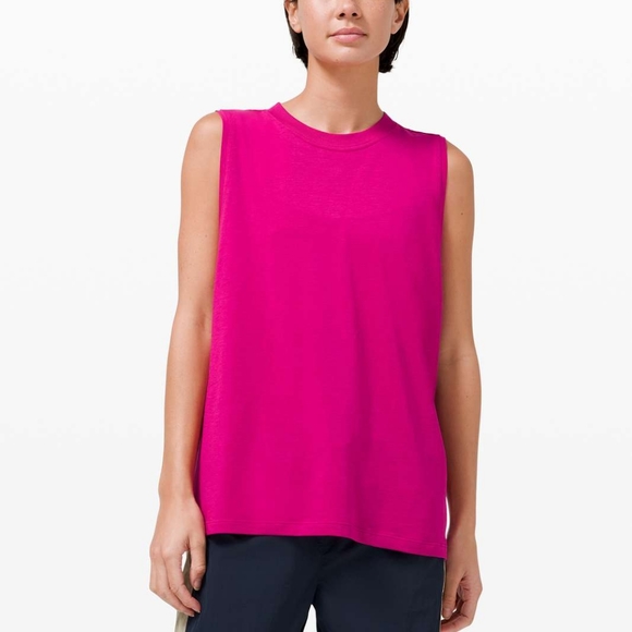 lululemon athletica | Tops | Lululemon All Yours Tank Ripened Raspberry ...